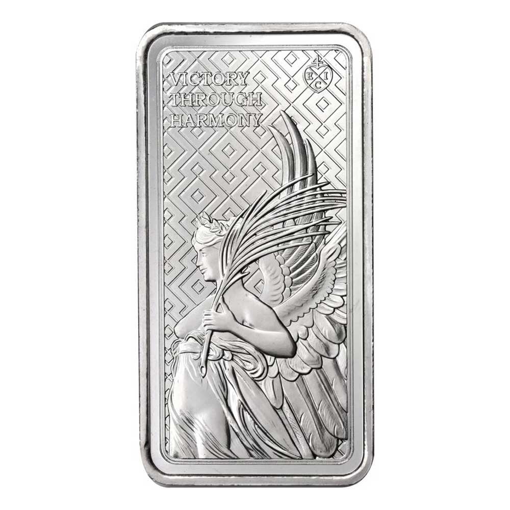 2022 St. Helena 10 Pound Queen's Virtues Victory 10 oz Silver Bar Coin ...