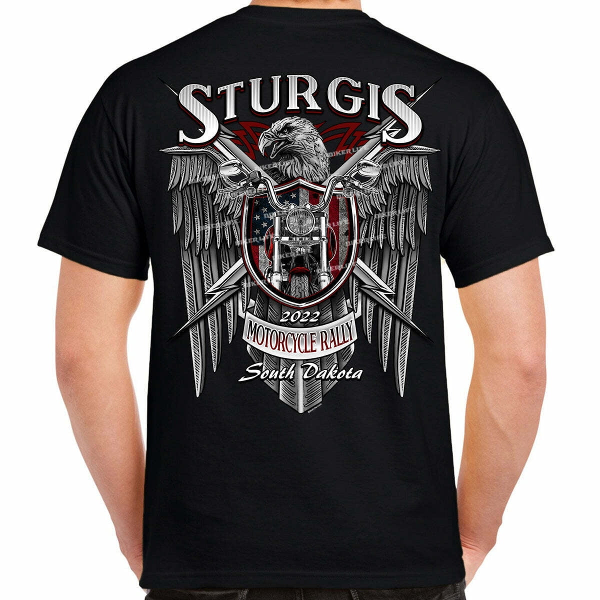 2022 Sturgis Motorcycle Rally Steel Eagle T-Shirt - Walmart.com