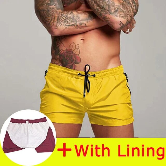 2022 Summer Swimwear Sexy Mens Swim Briefs Men Swimsuit Swimming Trunks Boxer Short Beach Shorts
