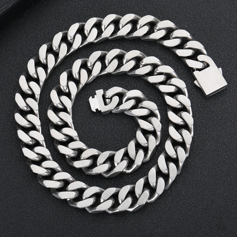 2022 Tide Wear Stainless Steel Hip Hop Necklace Men's Versatile Rap ...