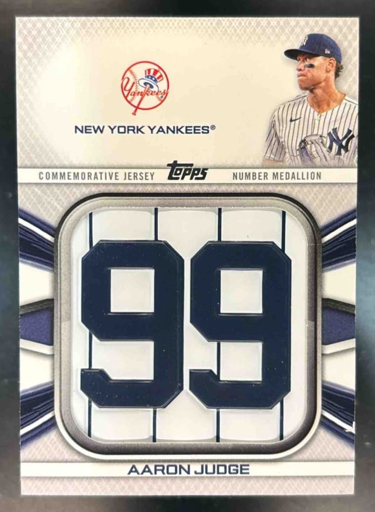 2022 Topps Aaron Judge Player Jersey Number Relics #JNM-AJ New York ...