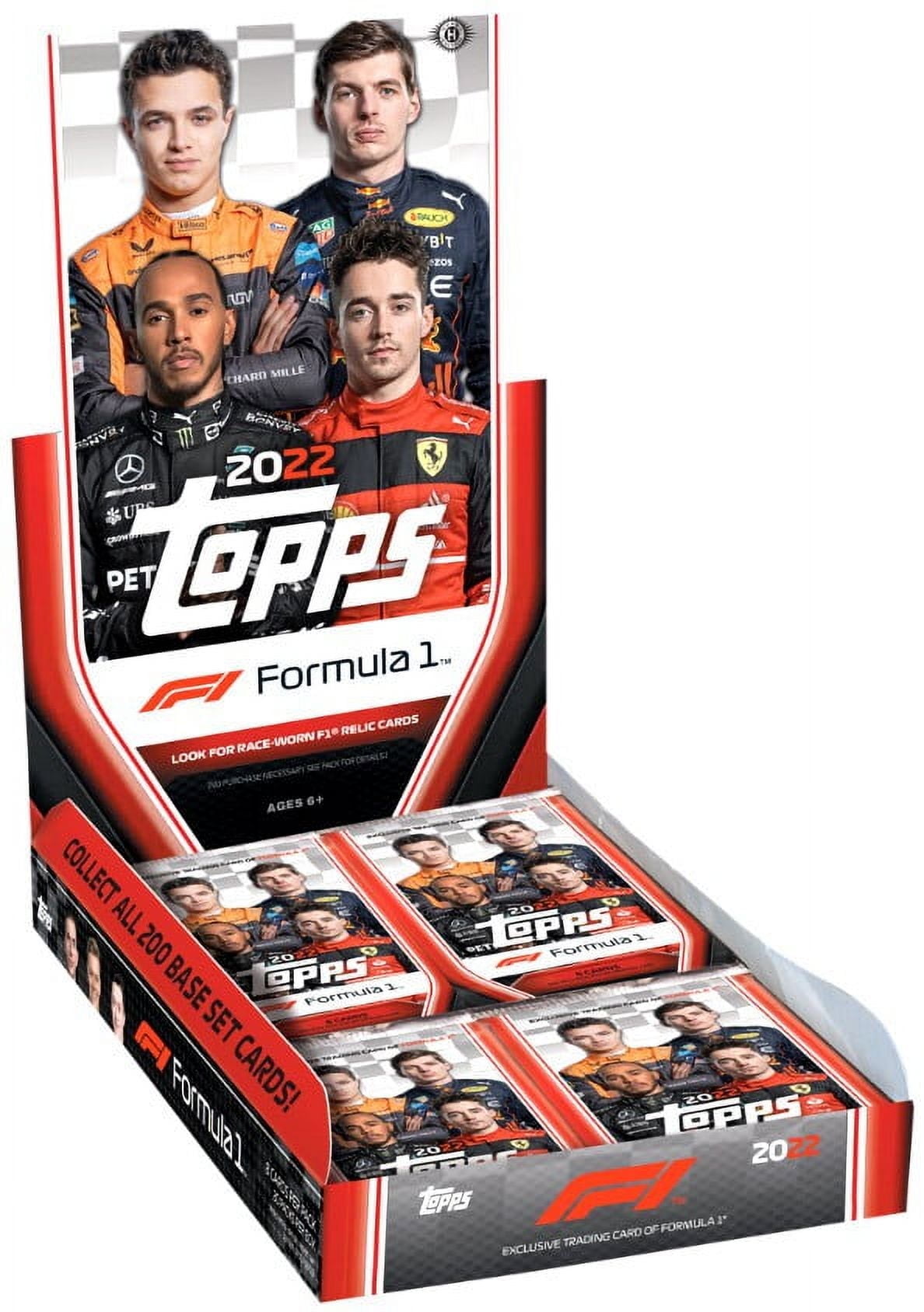Topps 2022 Formula 1 Racing Hobby Box with F1 Relics and 200-card Base ...
