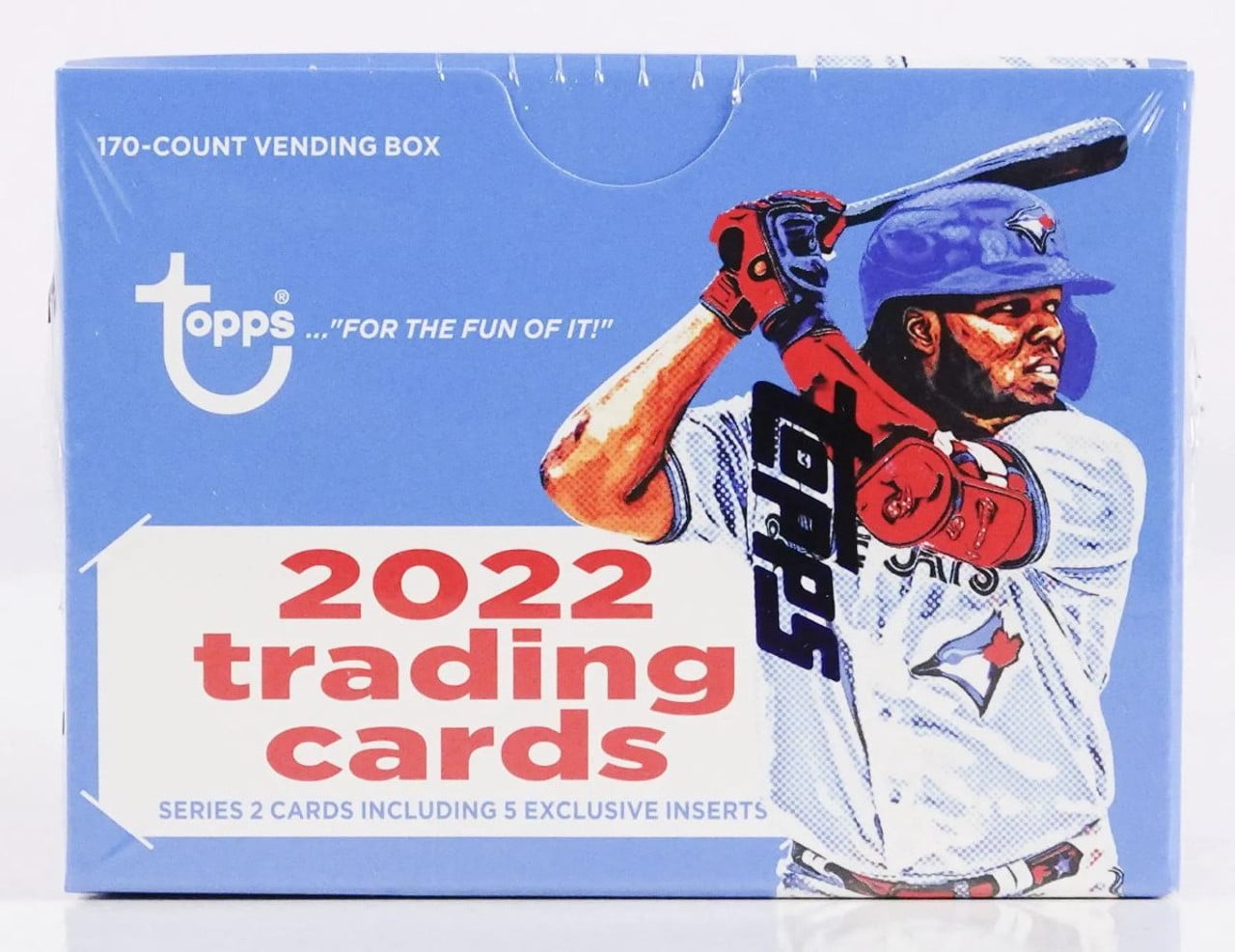 Topps 2022 Series 2 Baseball Hobby Vending Box, 165 Base Cards, 5 ...