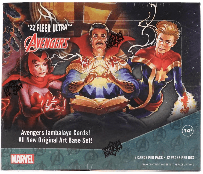 2022 Upper Deck Marvel Fleer Ultra Avengers Hobby Box - Walmart.com