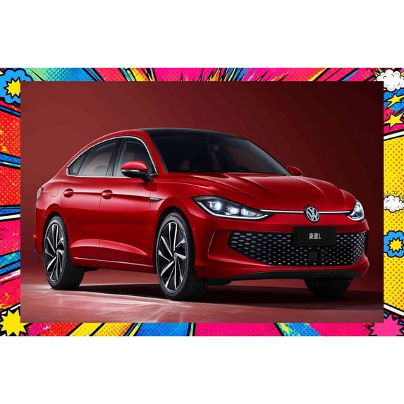 2022 Volkswagen Lamando L Style A - Pop Art Edition | 24x36 Inch Rolled ...