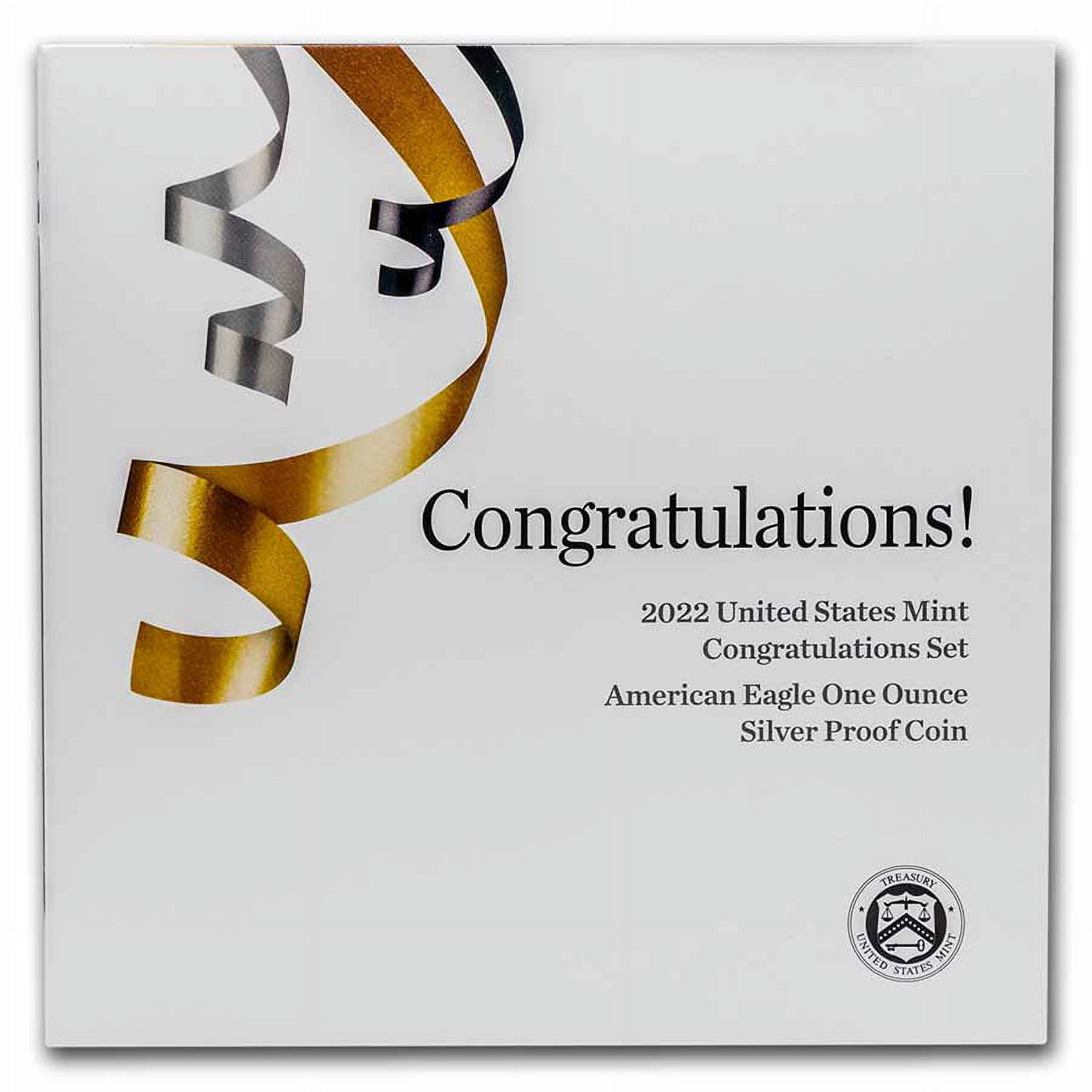 2022-W 1 oz Proof Silver Eagle (Congratulations Set) - Walmart.com