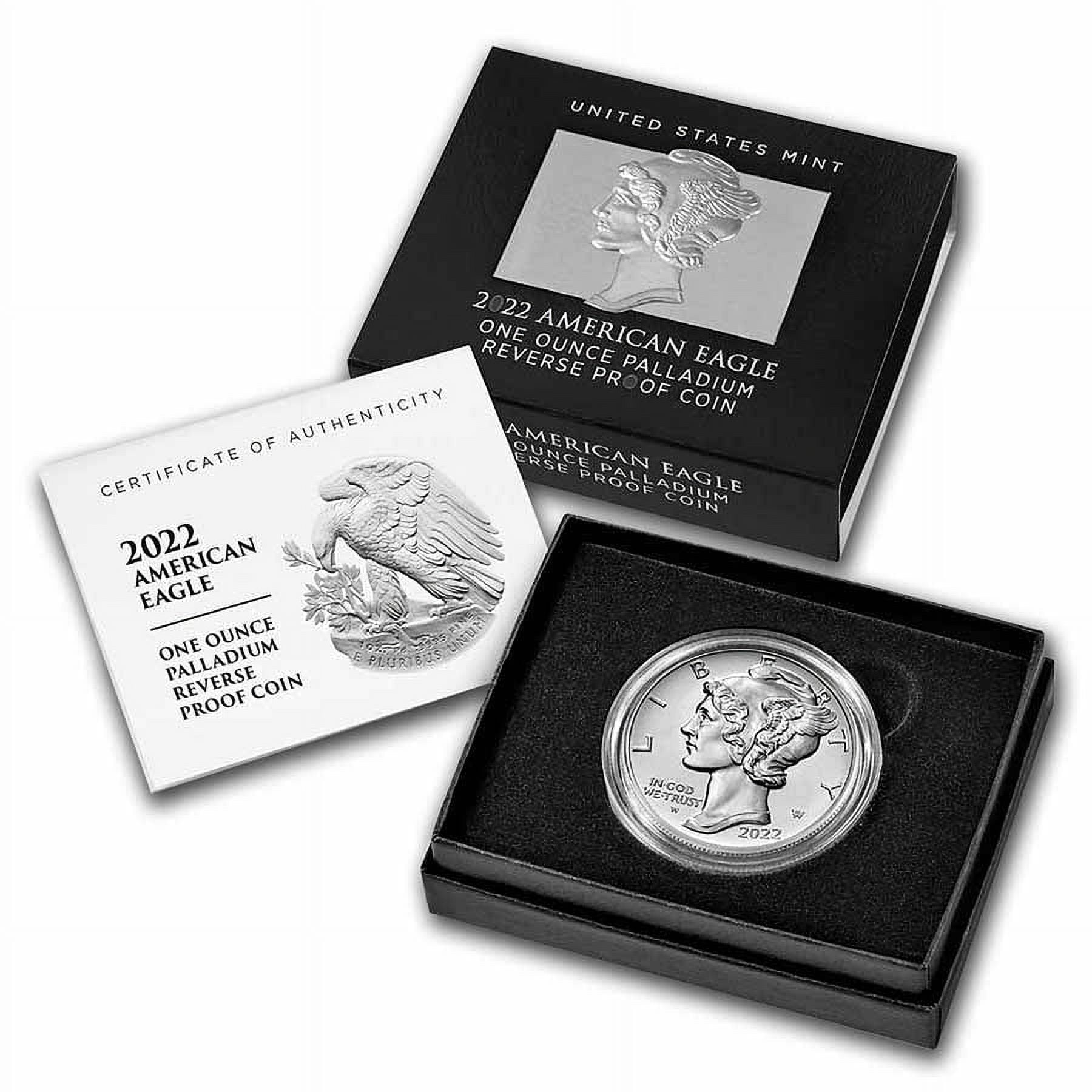 2022-W U.S. Mint 1 oz Reverse Proof American Palladium Eagle with ...