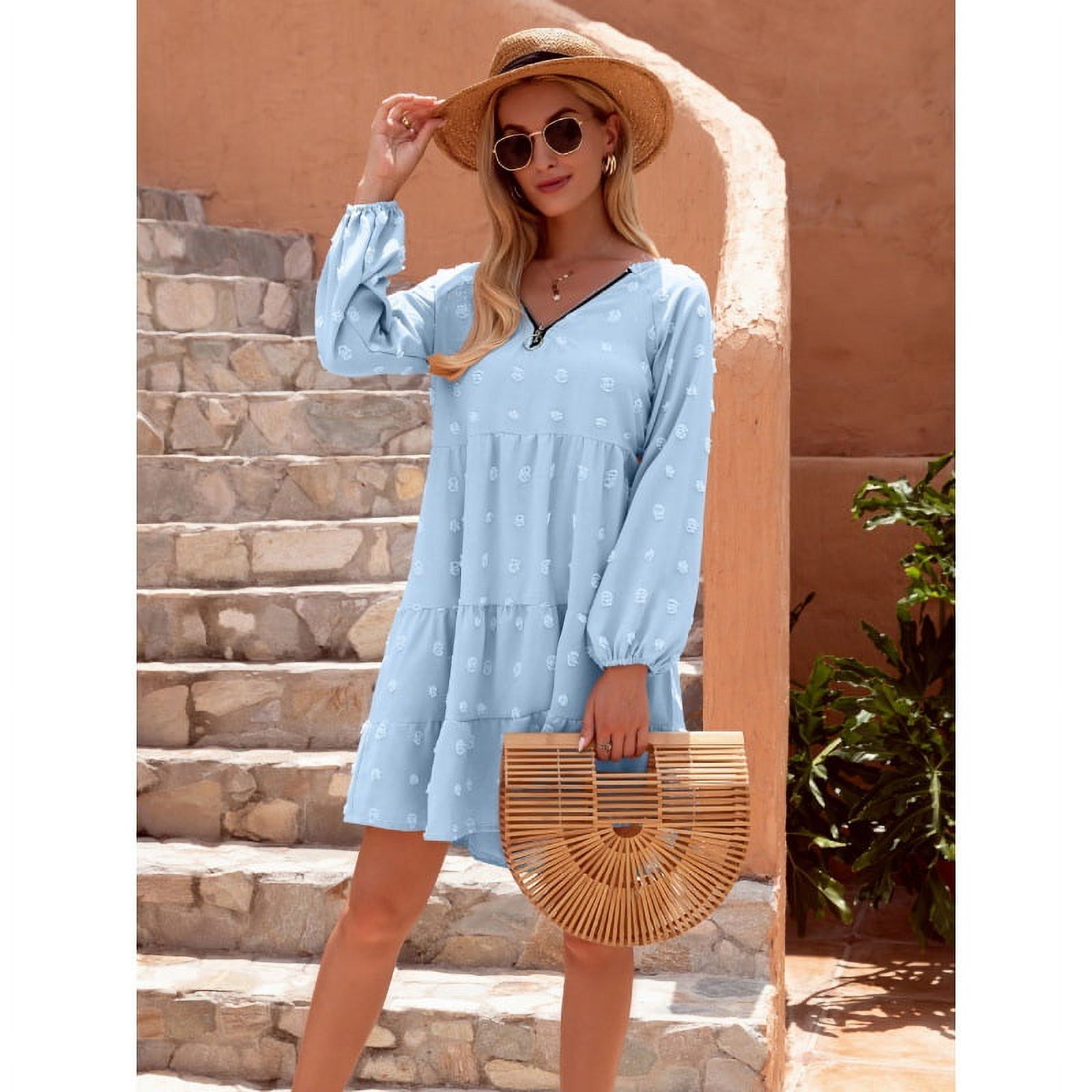 HHH 2022 Women's Spring Clothing V-neck Zipper Jacquard Fur Ball Long ...
