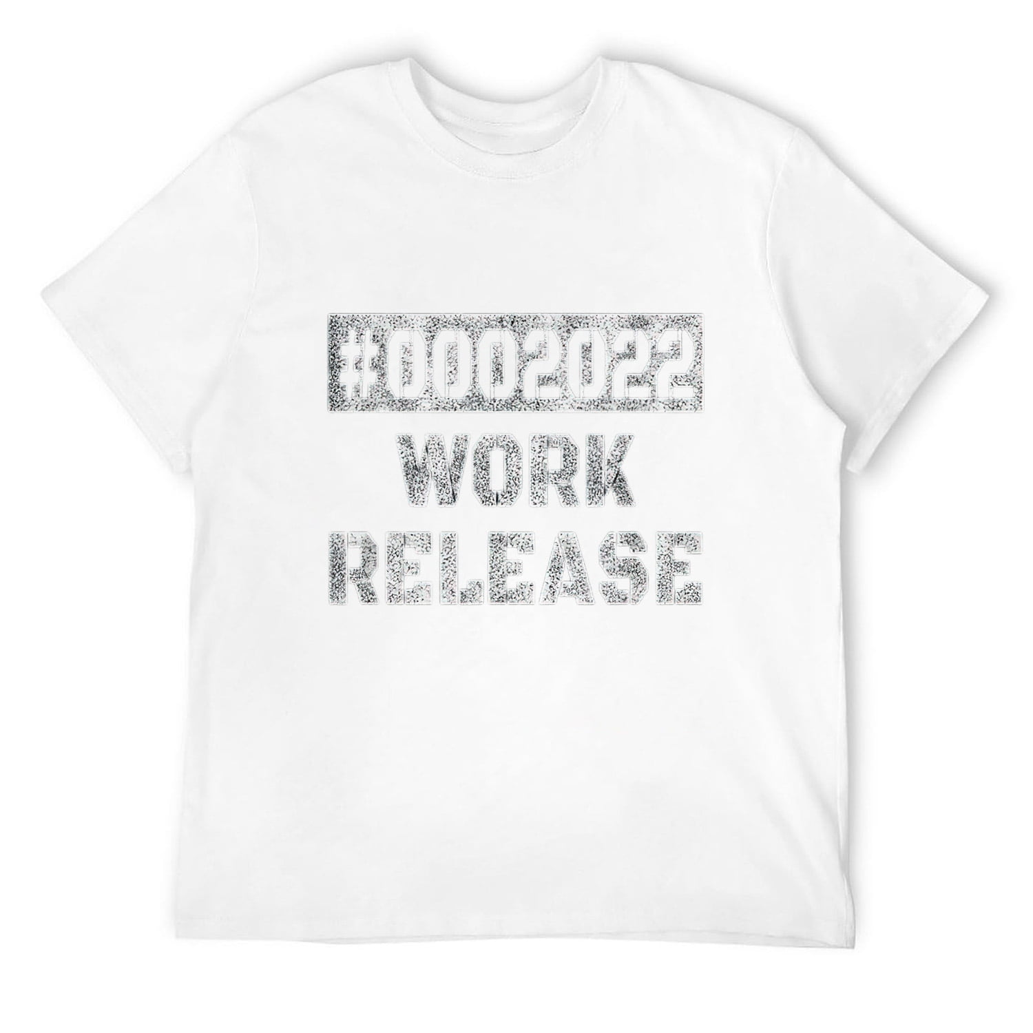 2022 Work Release Funny Retirement Retired Vintage T-Shirt White ...