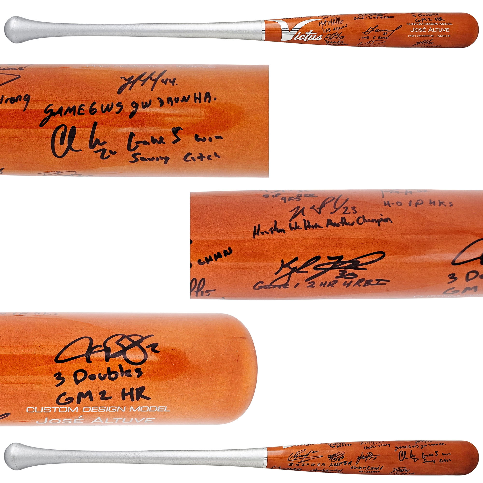2022 World Series Champion Houston Astros Team Signed Autographed Brown ...