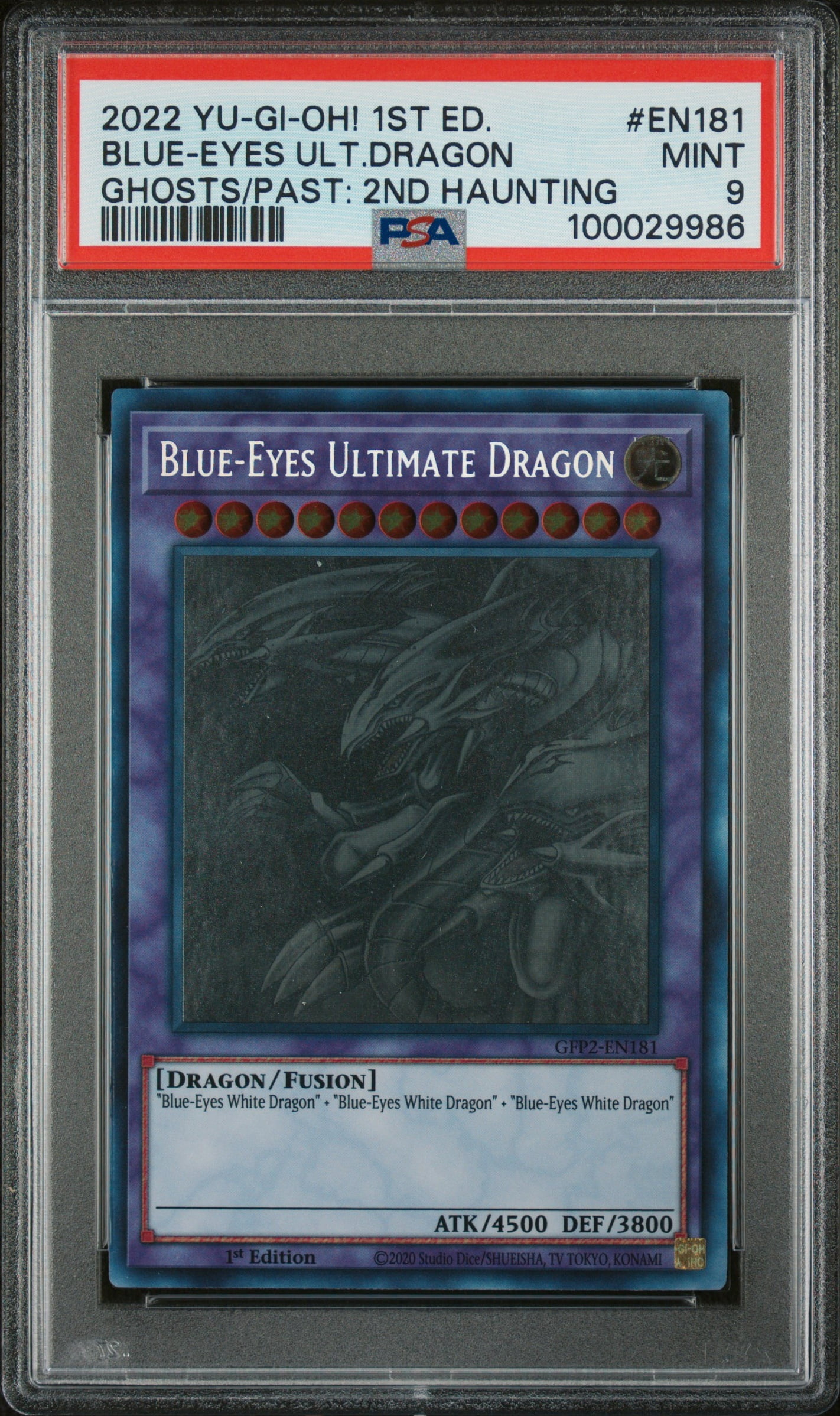 2022 Yu-Gi-Oh Ghosts From the Past the 2nd Haunting 1st Edition #GFP2EN181 Blue-Eyes Ultimate ...