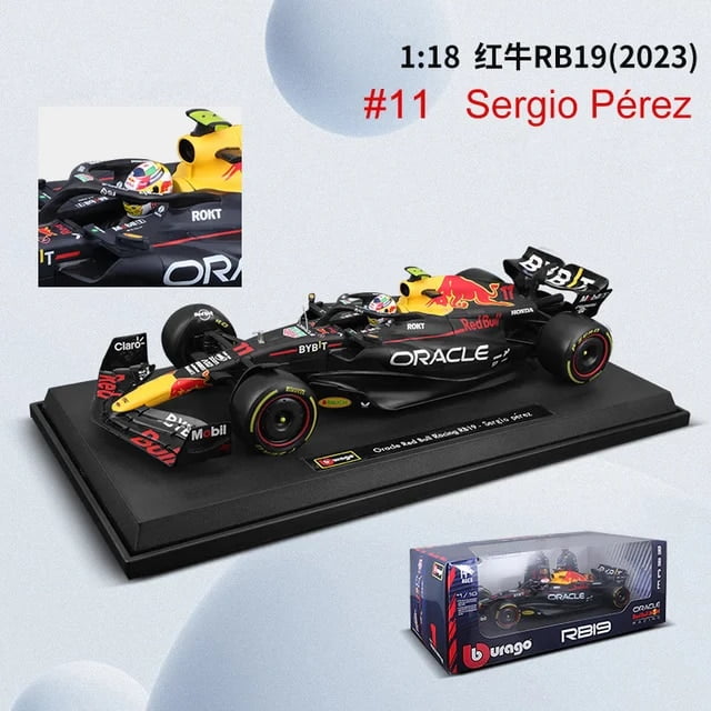 2023 1:18 Red Bull F1 Rb19 Car #1 #11 Diecast Model Formula Racing ...