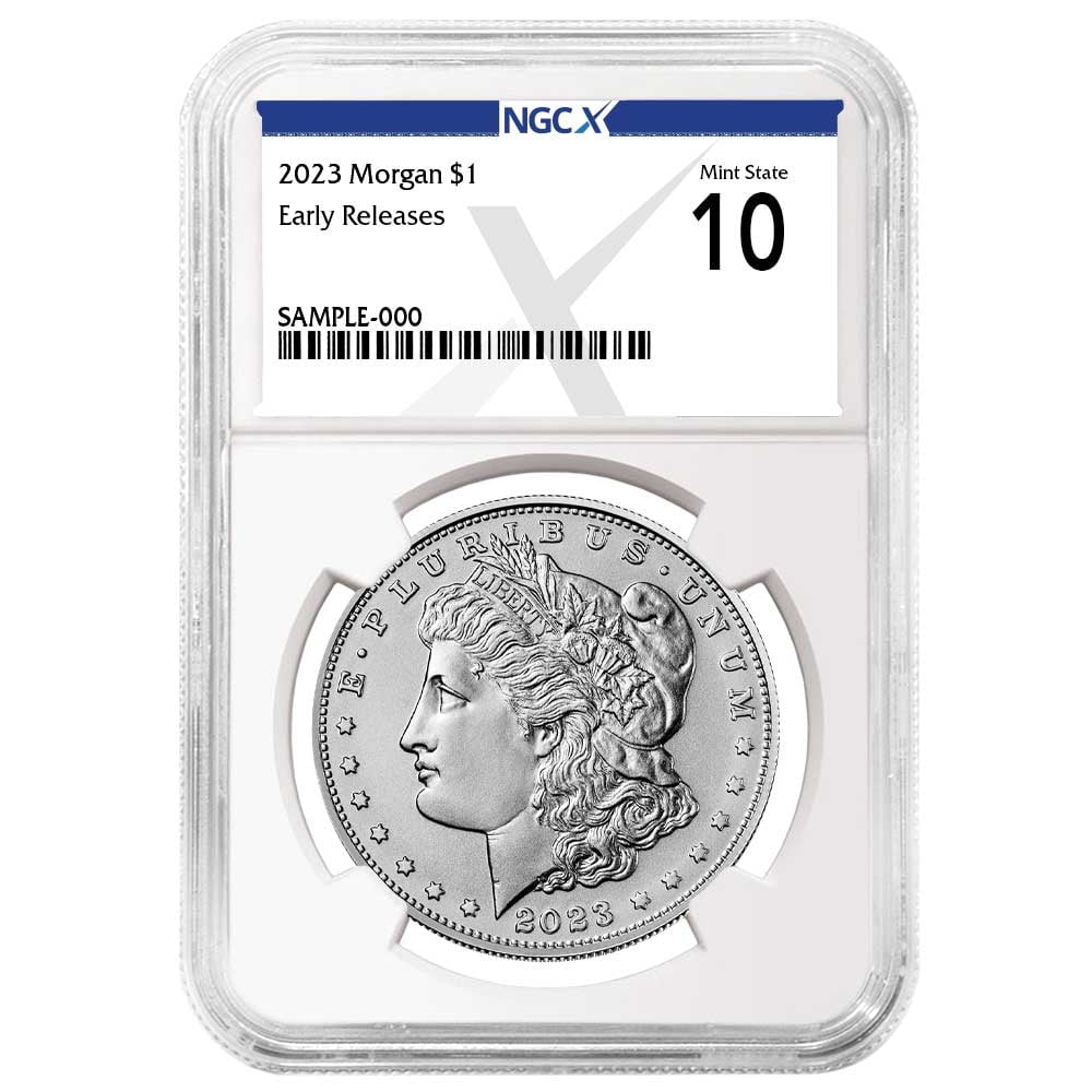 2023 $1 Morgan Silver Dollar NGCX MS10 ER X Label - Walmart.com