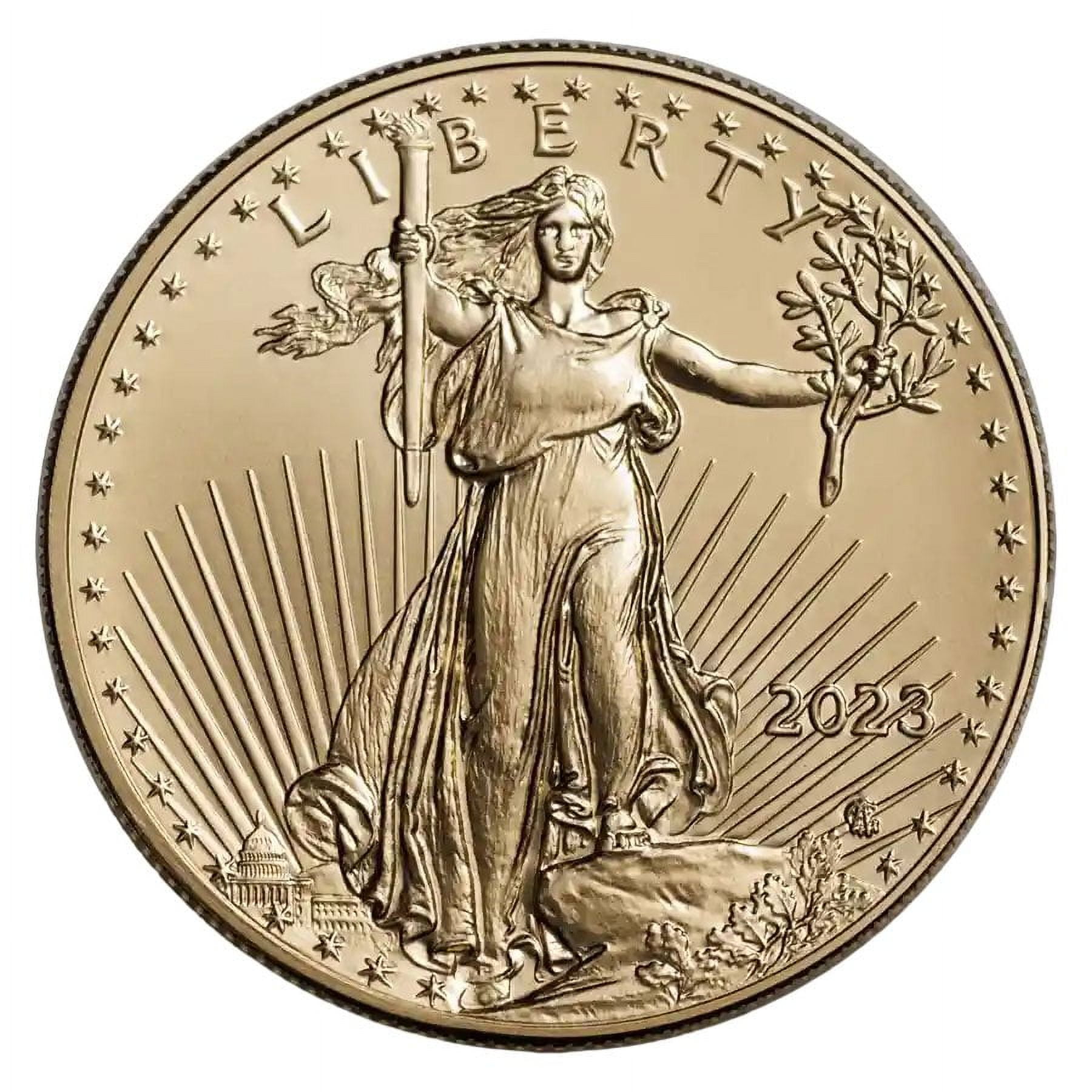 2023 American Gold Eagle 1 oz BU Coin - Official US Mint Bullion - Walmart.com