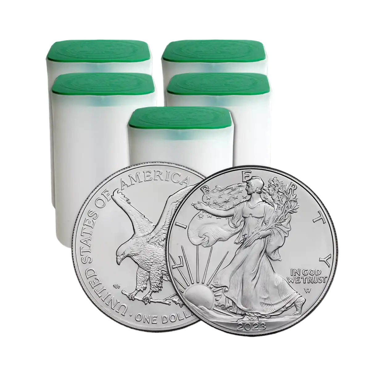2023 1 oz Silver Eagle Coins from US Mint - Set of 100 - Walmart.com