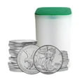 2023 BU American Silver Eagle Bullion - Tube of 20 US Coins, 1 oz Each - Walmart.com