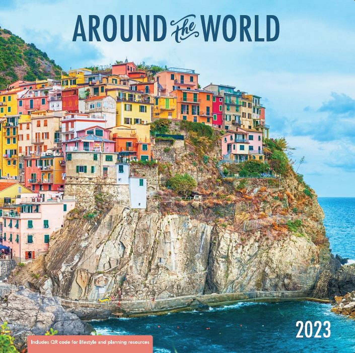 2023-12 Month Calendar- Around the World 12x12 Hanging Wall Calendar by ...