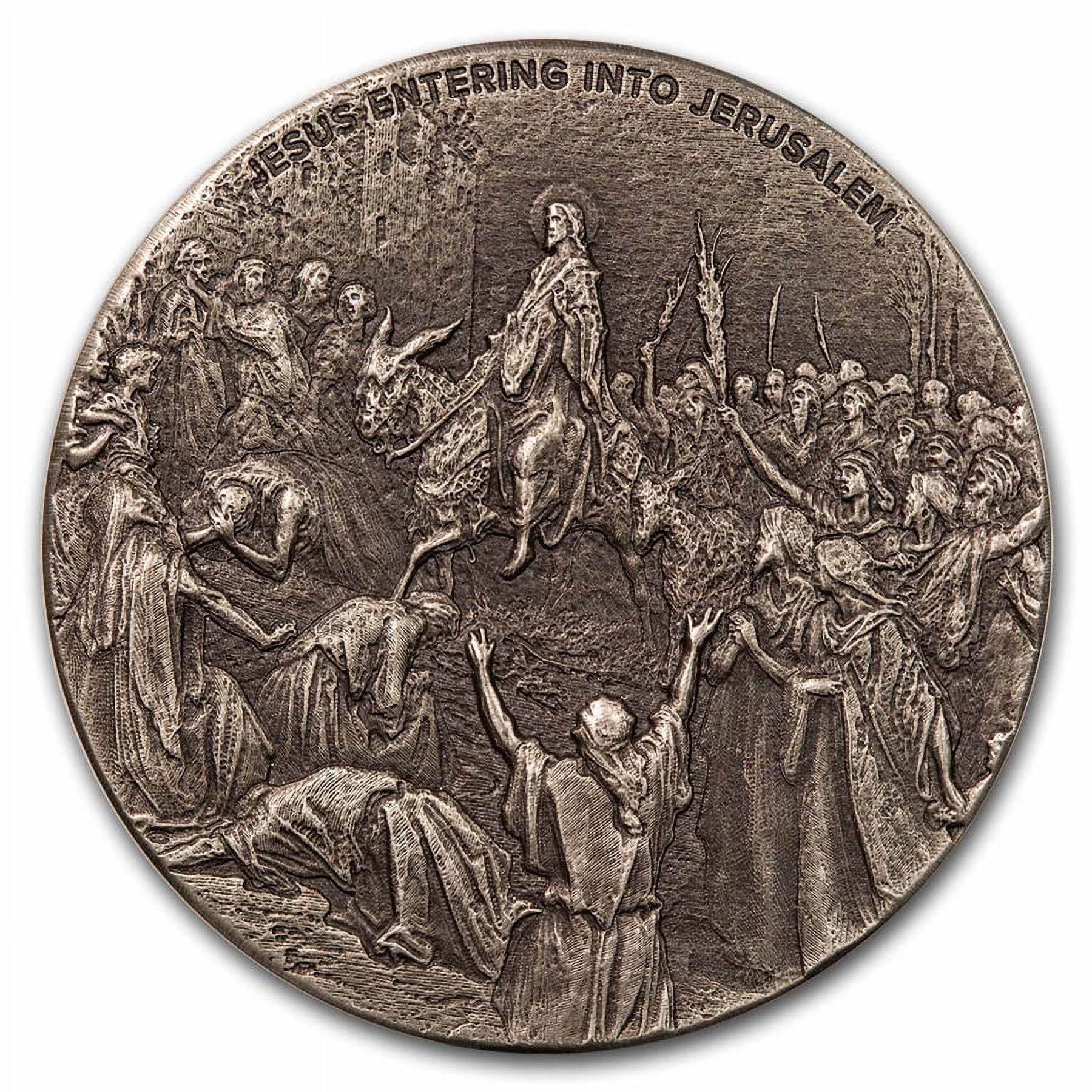 2023 2 oz Silver Coin - Biblical Series (Jesus Enters Jerusalem ...