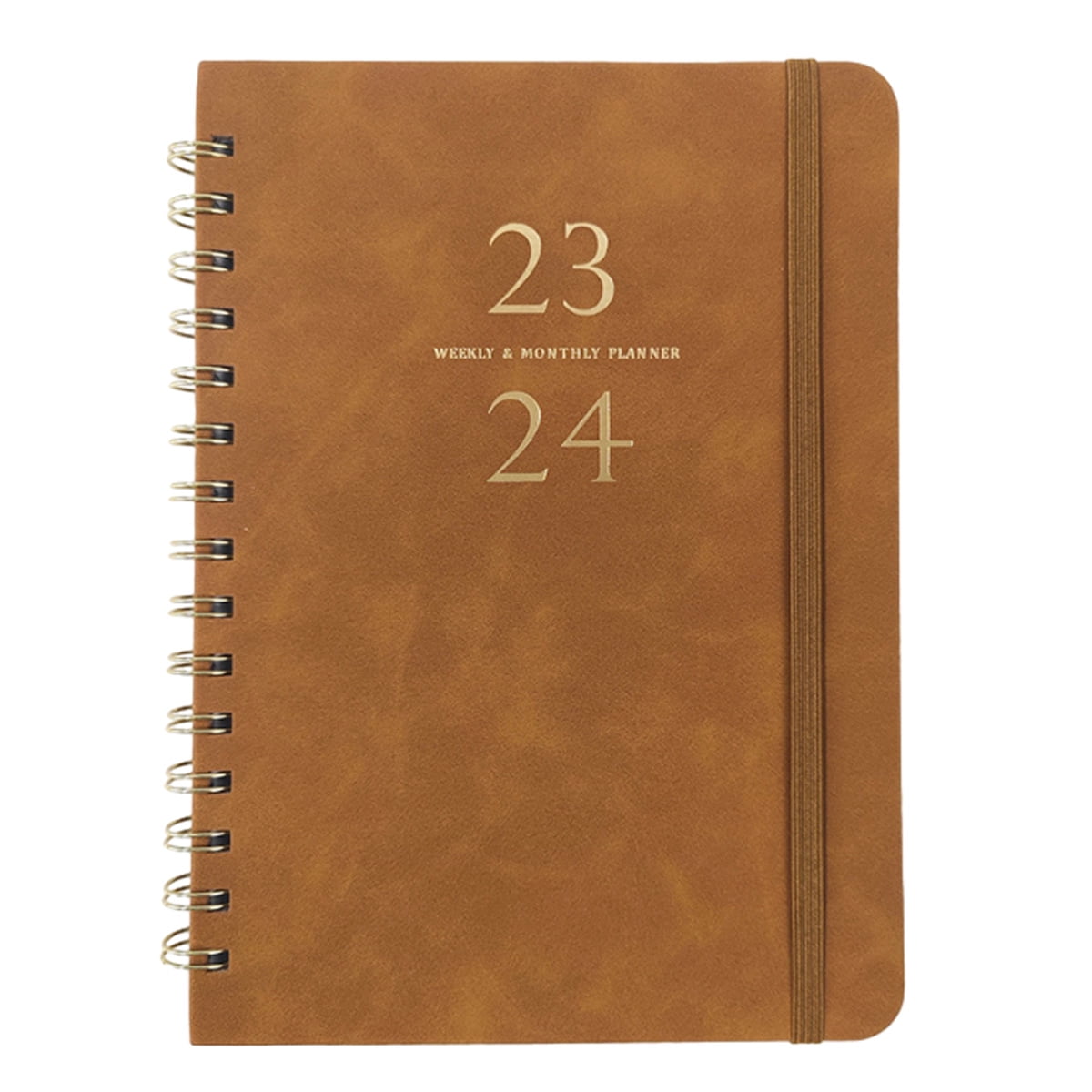 2023-2024 Academic Weekly Planner - Typographic Weekly & Monthly Agenda ...