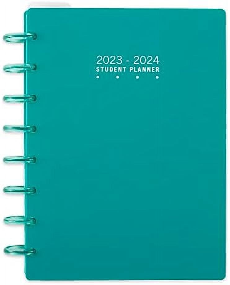 2023-2024 Discbound Weekly/Monthly Student Planner, Junior Size, Teal ...
