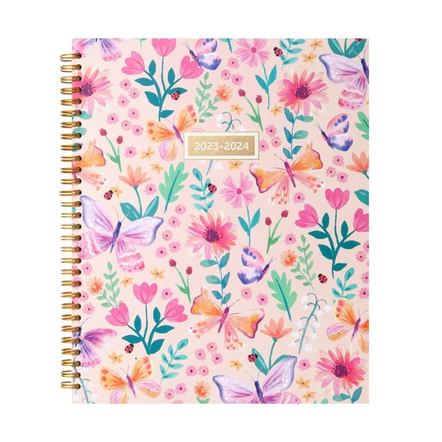 2023 2024 Mintgreen Daily Weekly Monthly Spiral Planner 9 X 11