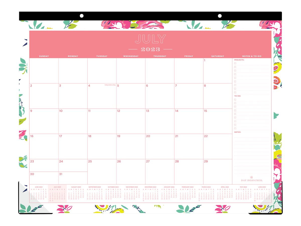 2023-2024 Monthly Desk Pad Calendar, 22x17, Day Designer for Blue Sky ...