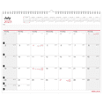 2023-2024 Office Depot® Brand Monthly Academic Wall Calendar, 15" x 12 ...