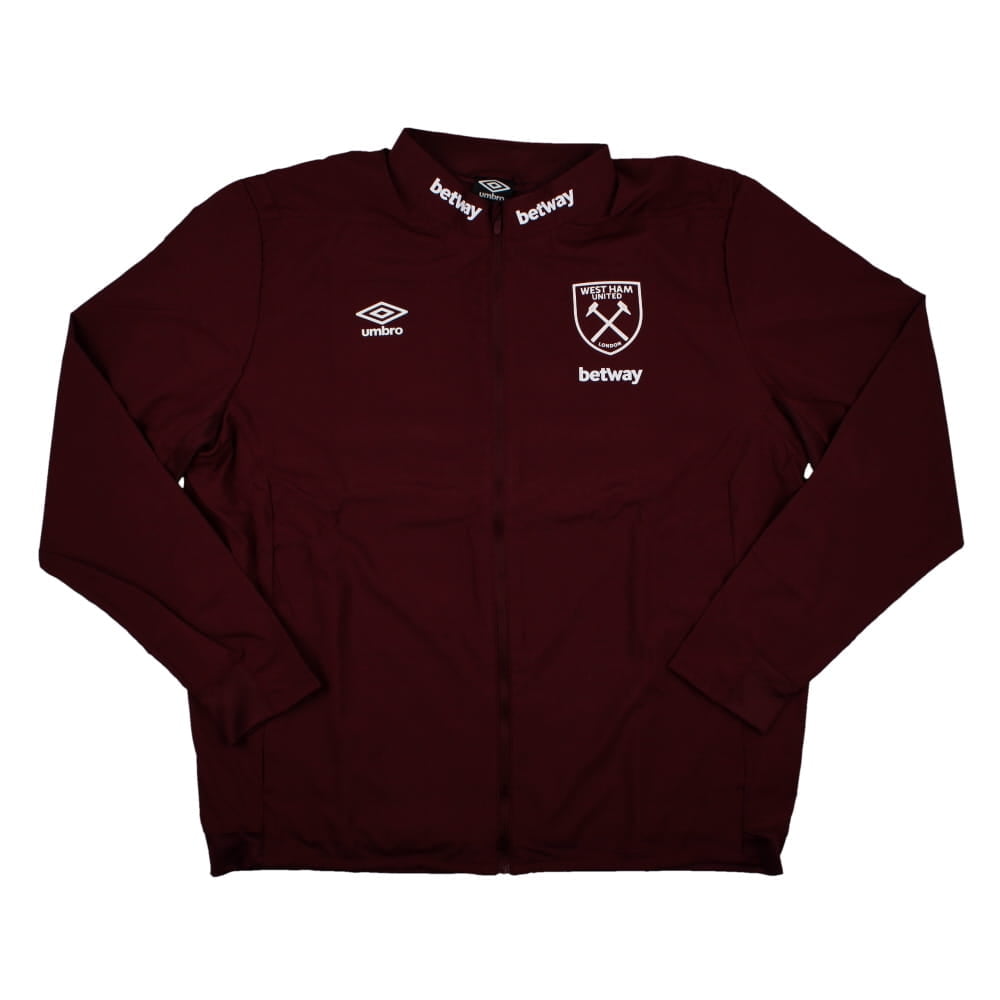 2023-2024 West Ham Presentation Jacket (Tawny Port) - Walmart.com