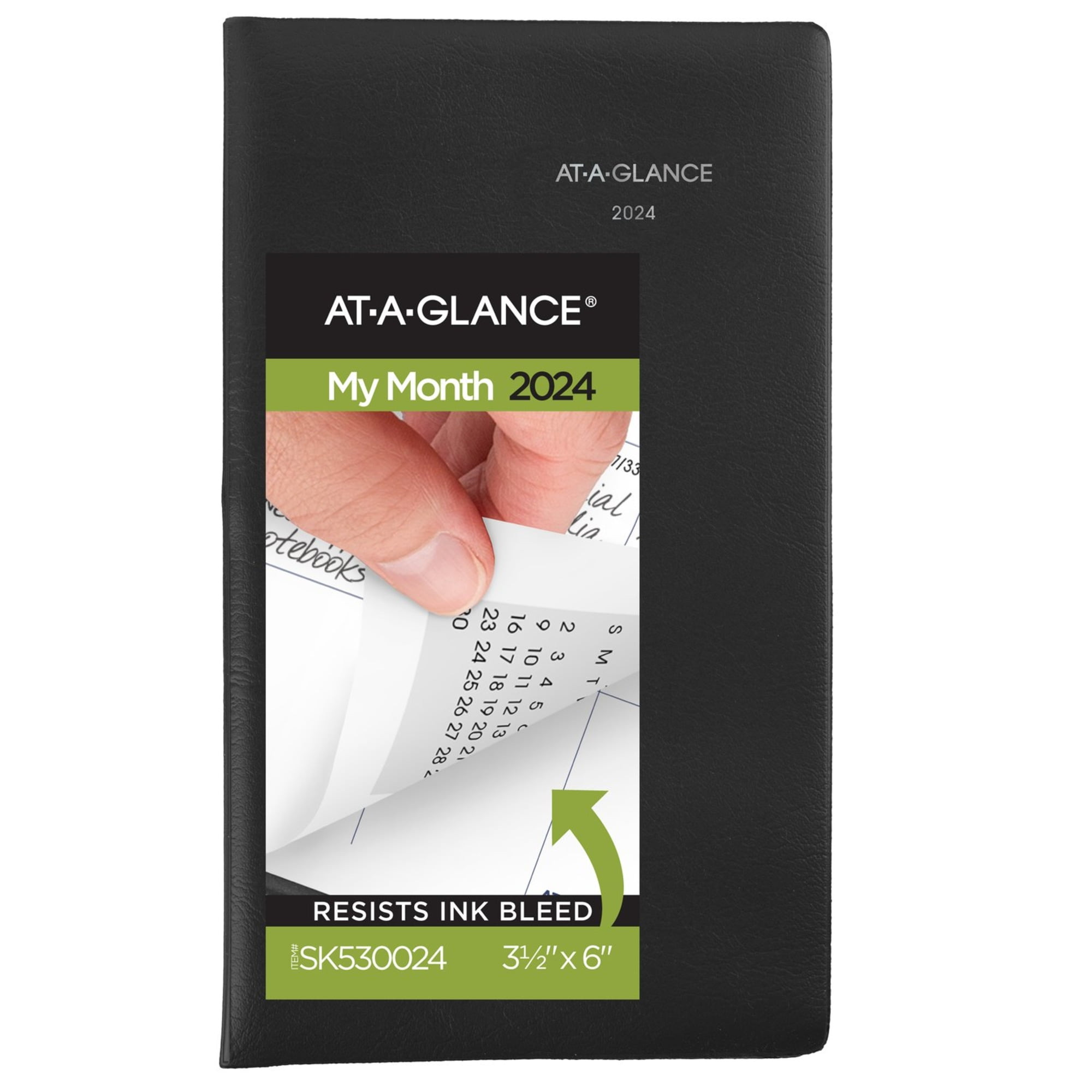AT-A-GLANCE DayMinder 2024 Monthly Planner, Black Pocket Size, 3 1/2 x ...