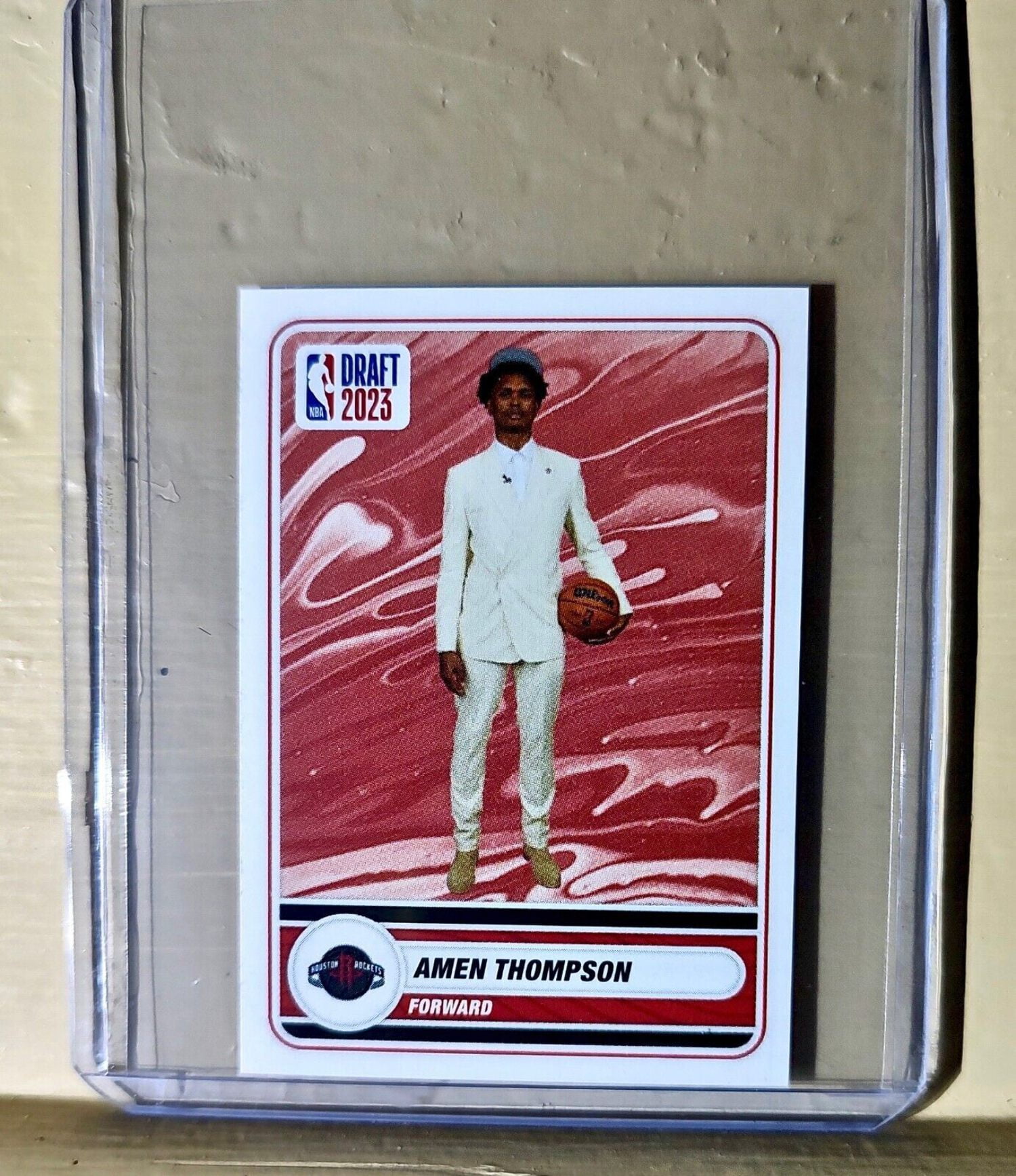2023-24 Amen Thompson Panini NBA Draft Rookie Basketball #82 Sticker ...