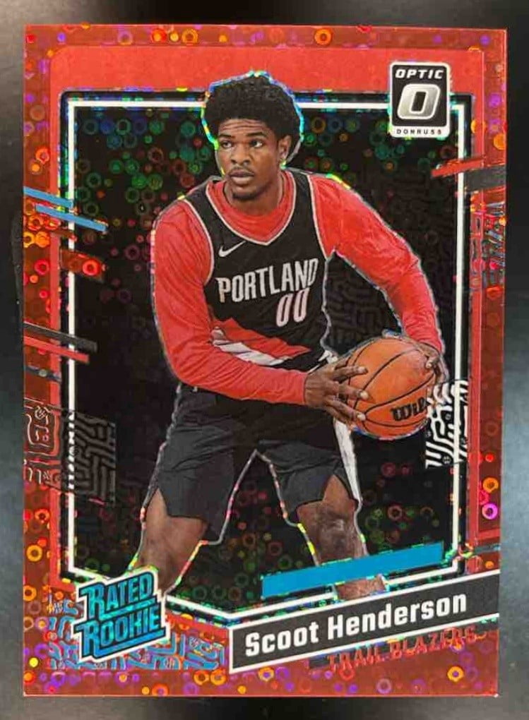 2023-24 Donruss Optic Scoot Henderson Fast Break Red /75 #239 RC ...