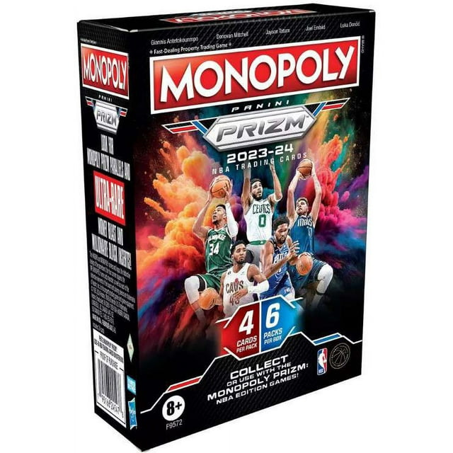 2023-24 Monopoly Prizm NBA Basketball Trading Cards Booster Blaster Box ...
