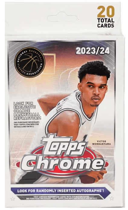 2023-24 NBA Topps Chrome Basketball Hanger Box! (Orange Basketball ...