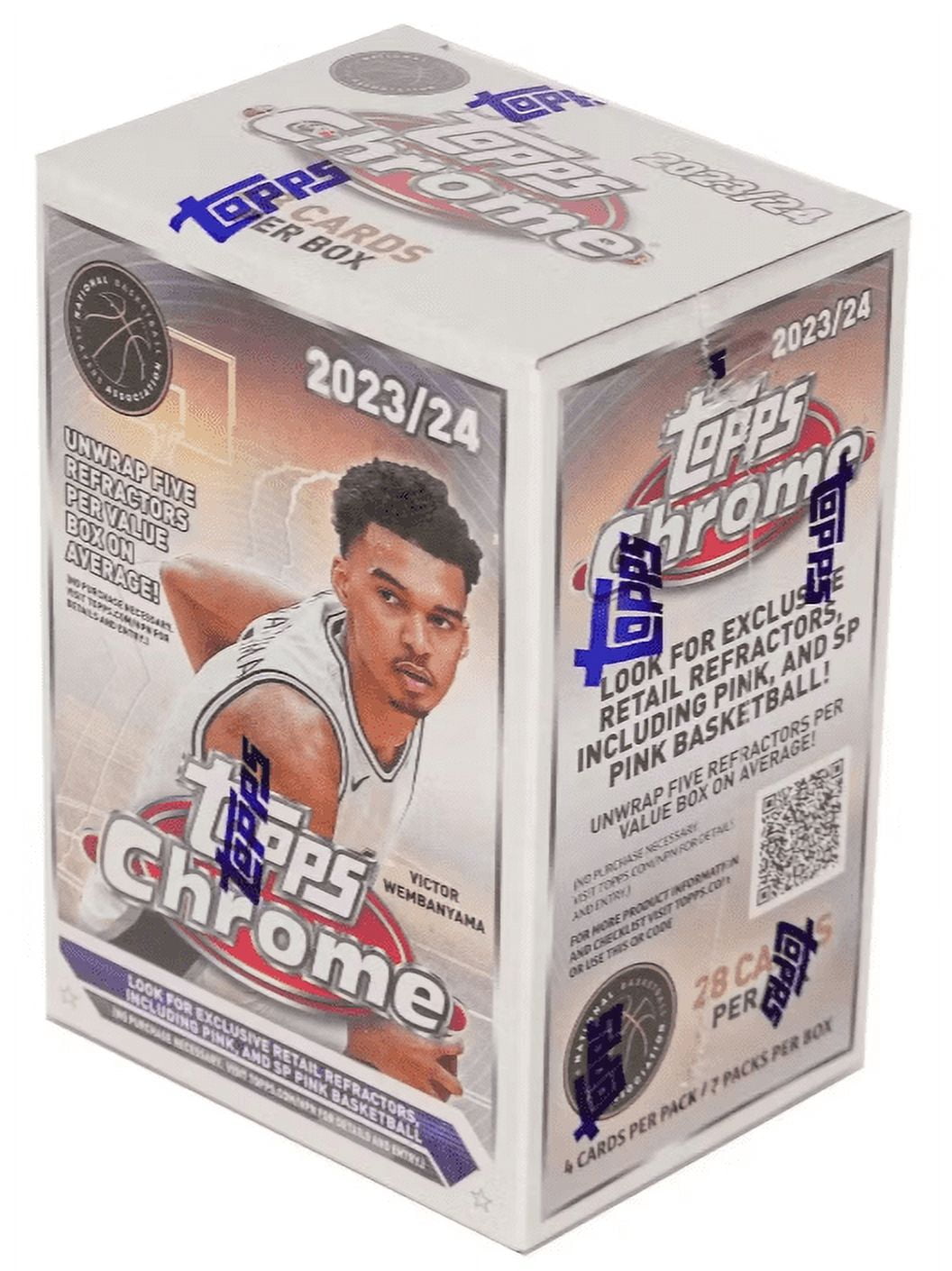 2023-24 NBA Topps Chrome Basketball Value Box! (Blaster Box) - Walmart.com