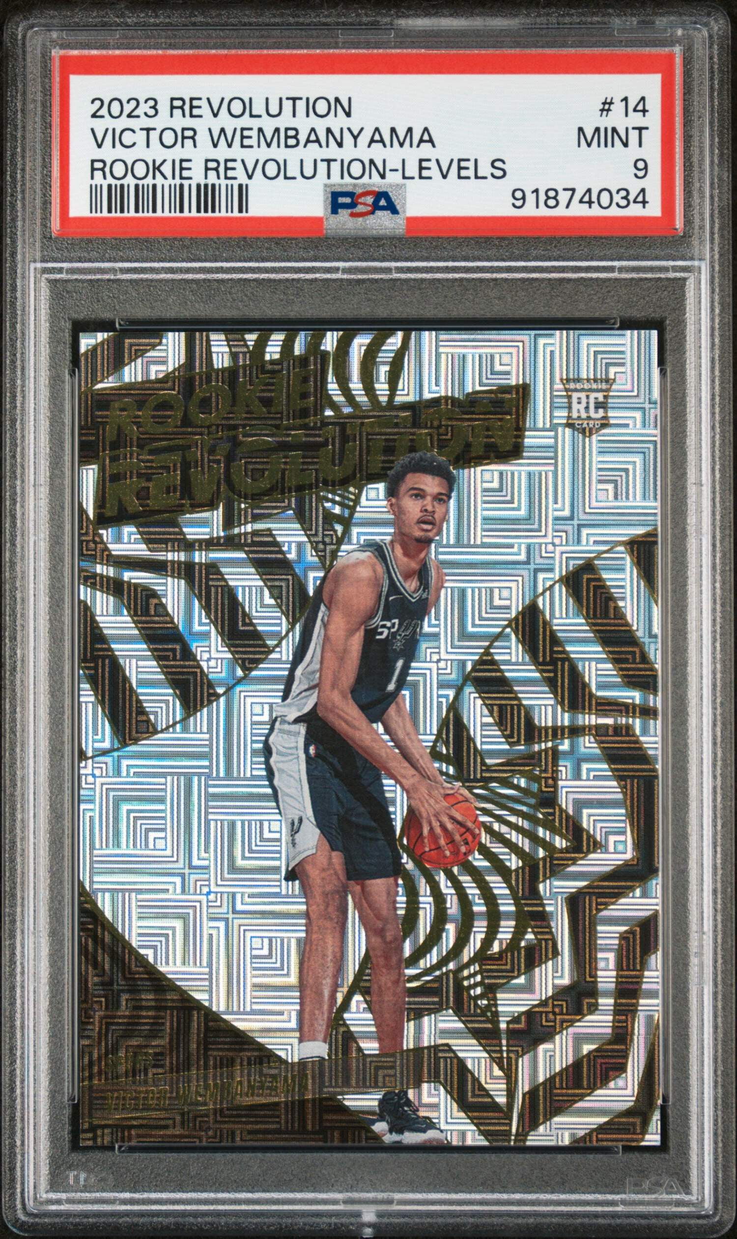 2023-24 Panini Revolution-Victor Wembanyama Rookie Revolution Levels ...