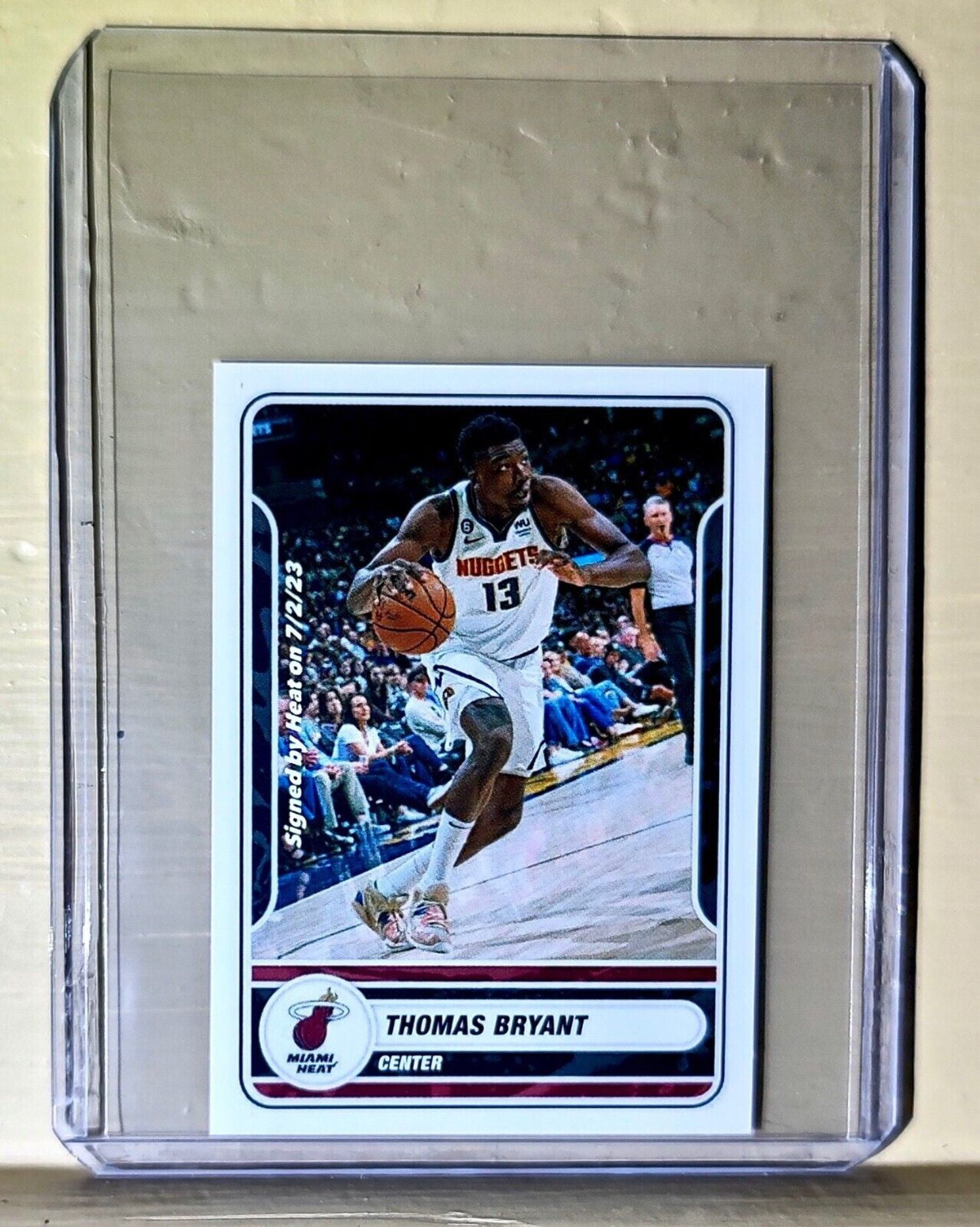 2023-24 Thomas Bryant Panini NBA Basketball #214 Sticker Miami Heat ...