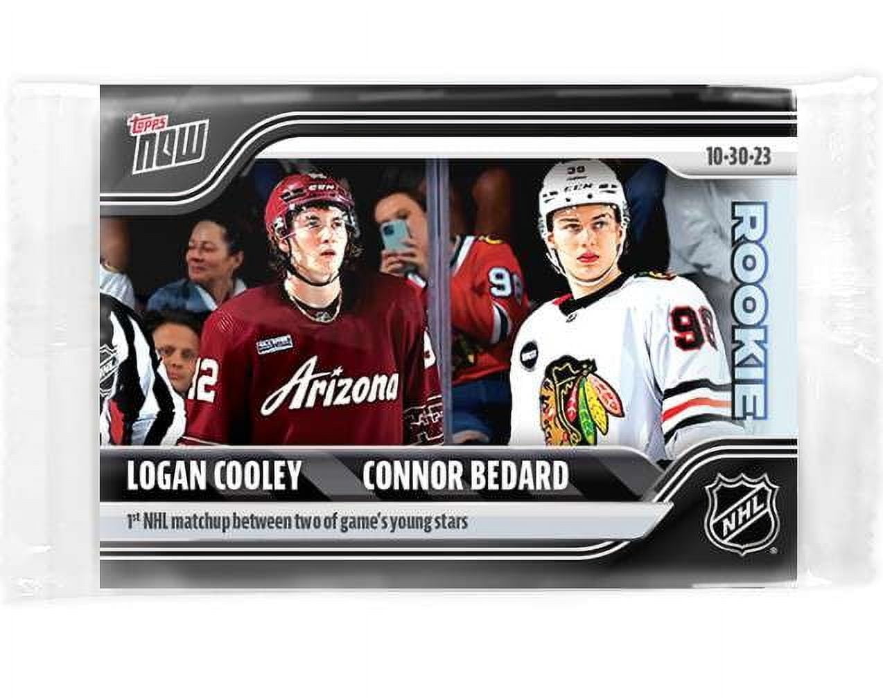 2023-24 Topps Now Hockey Logan Cooley & Connor Bedard Single Sticker ...