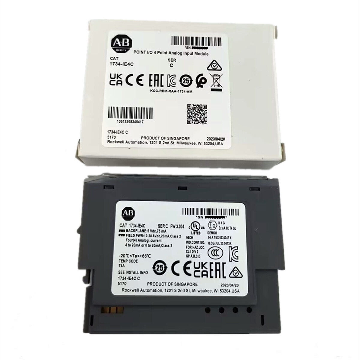 2023 Allen-Bradley 1734-IE4C /C 4 Point Analog Input Module New Factory ...