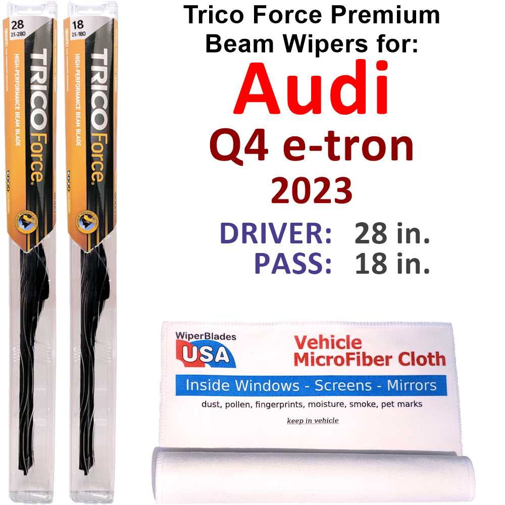 2023 Audi Q4 e-tron Performance Beam Wipers (Set of 2) - Walmart.com