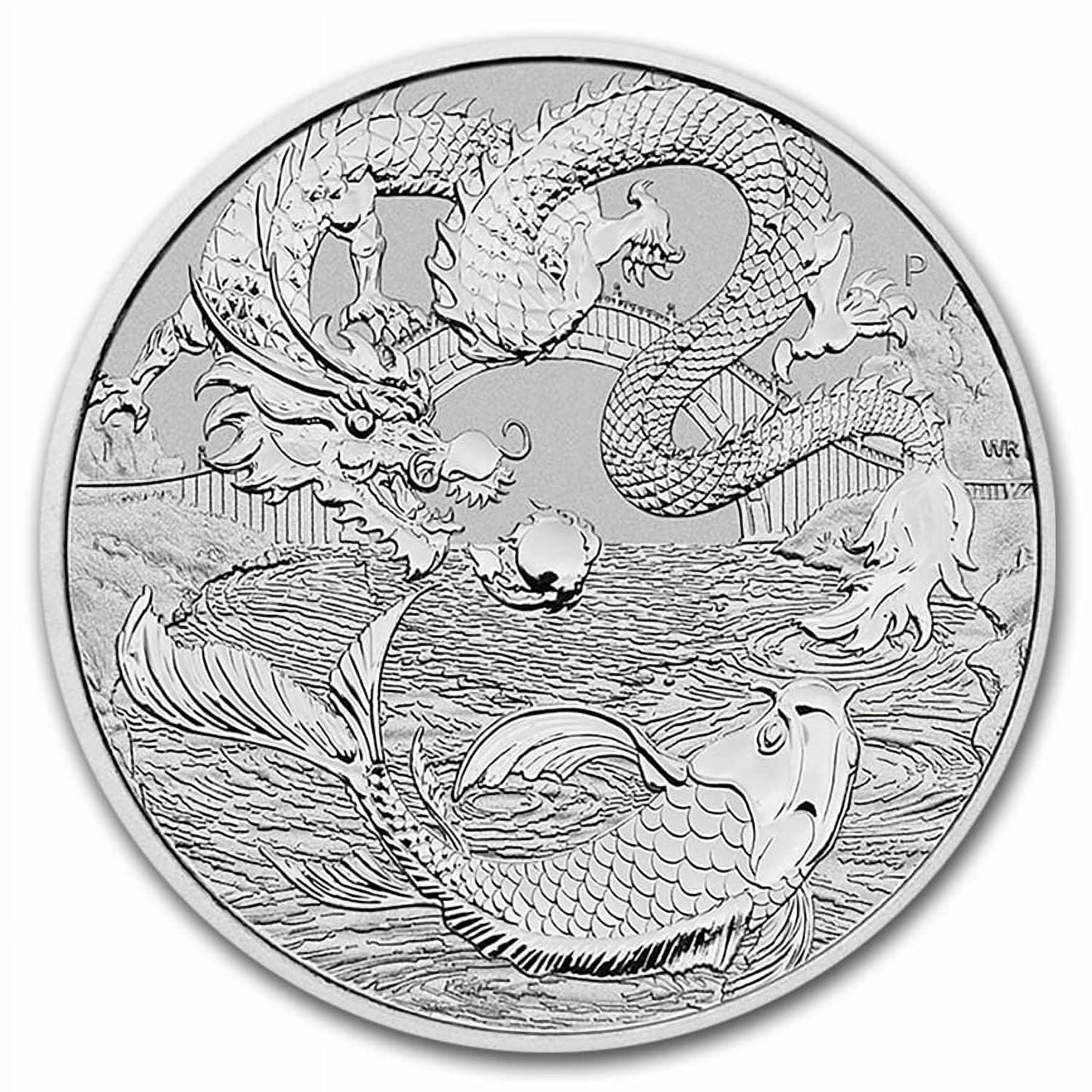 Perth Mint 2023 Australia Myths & Legends: 1 oz Silver Dragon & Koi BU ...
