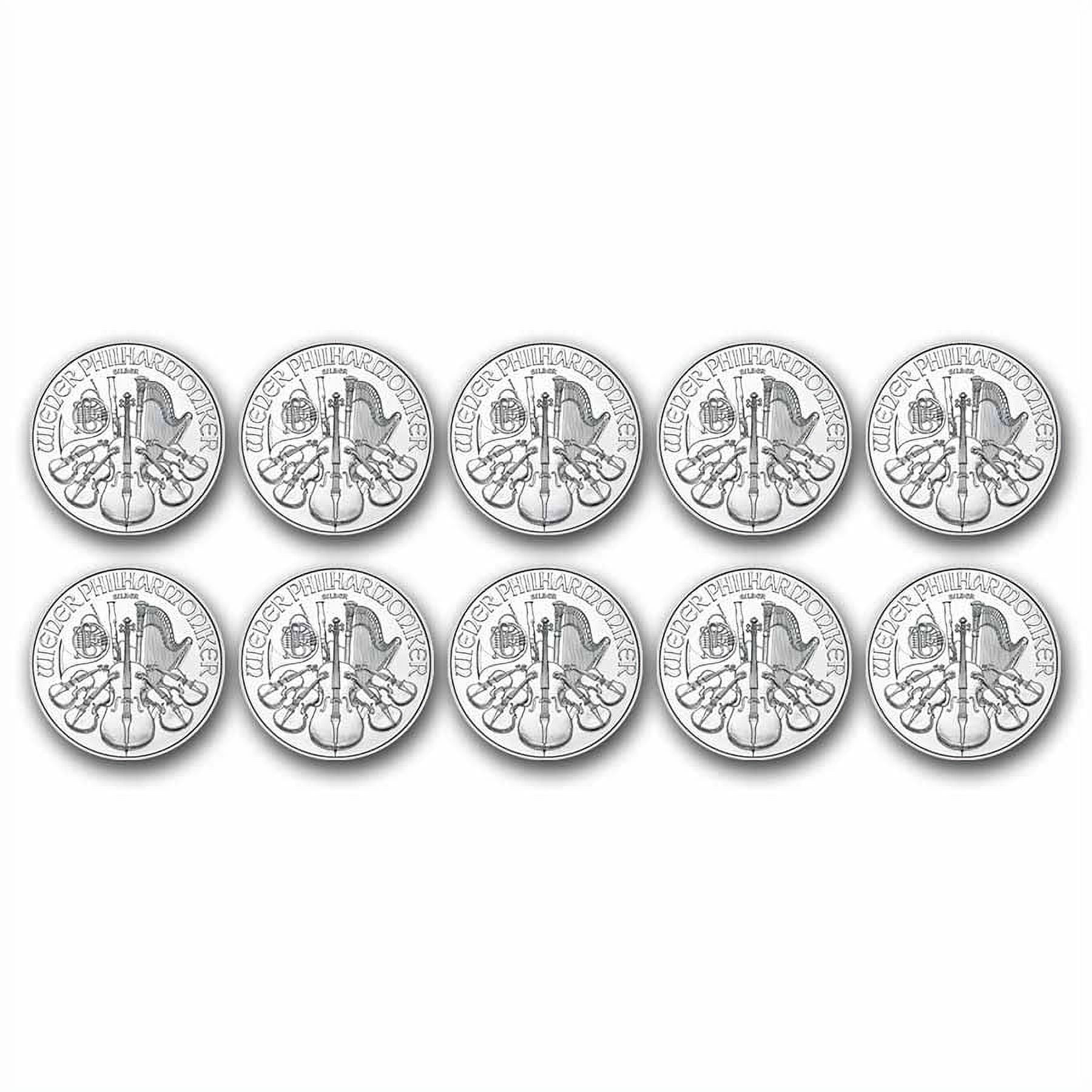 2023 Austrian Mint 1 oz Silver Philharmonic Coin BU, Pack of 10 ...