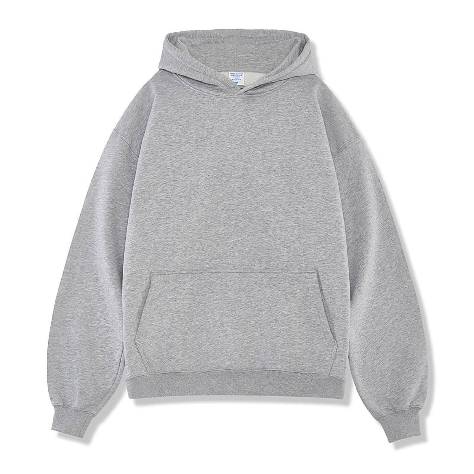 2023 Autumn And Winter New 380g Velvet Padded Hooded Sweatshirt Men