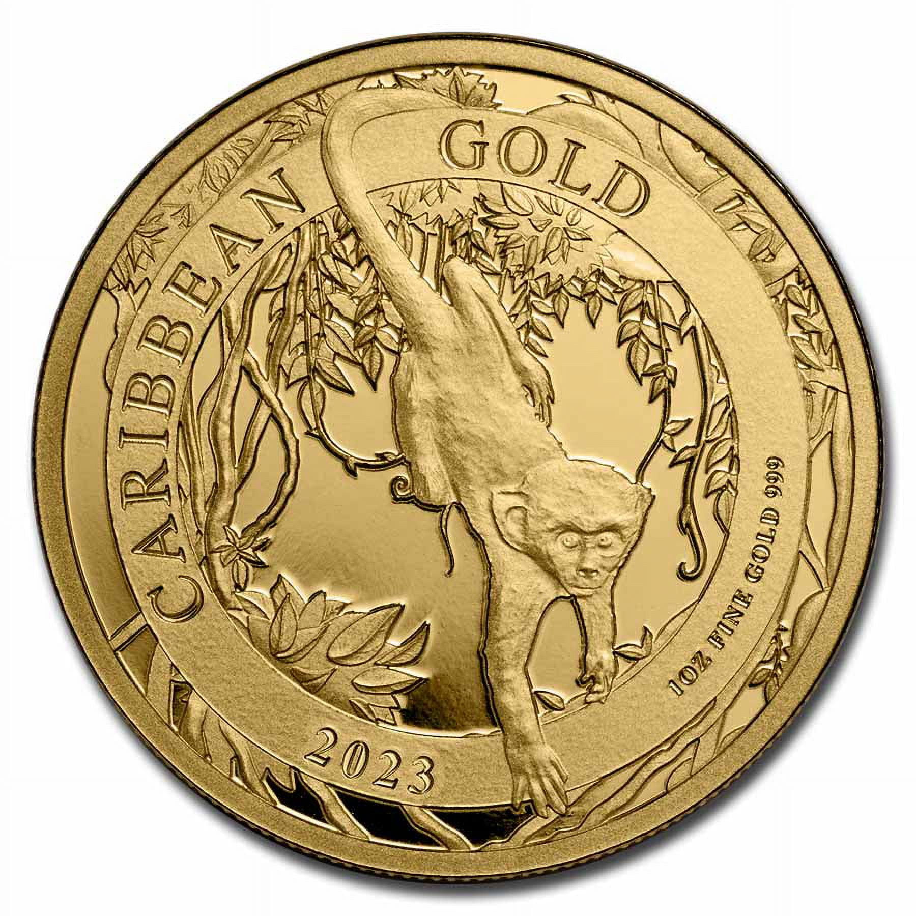 2023 Barbados 1 oz Gold Caribbean Green Monkey BU - Walmart.com