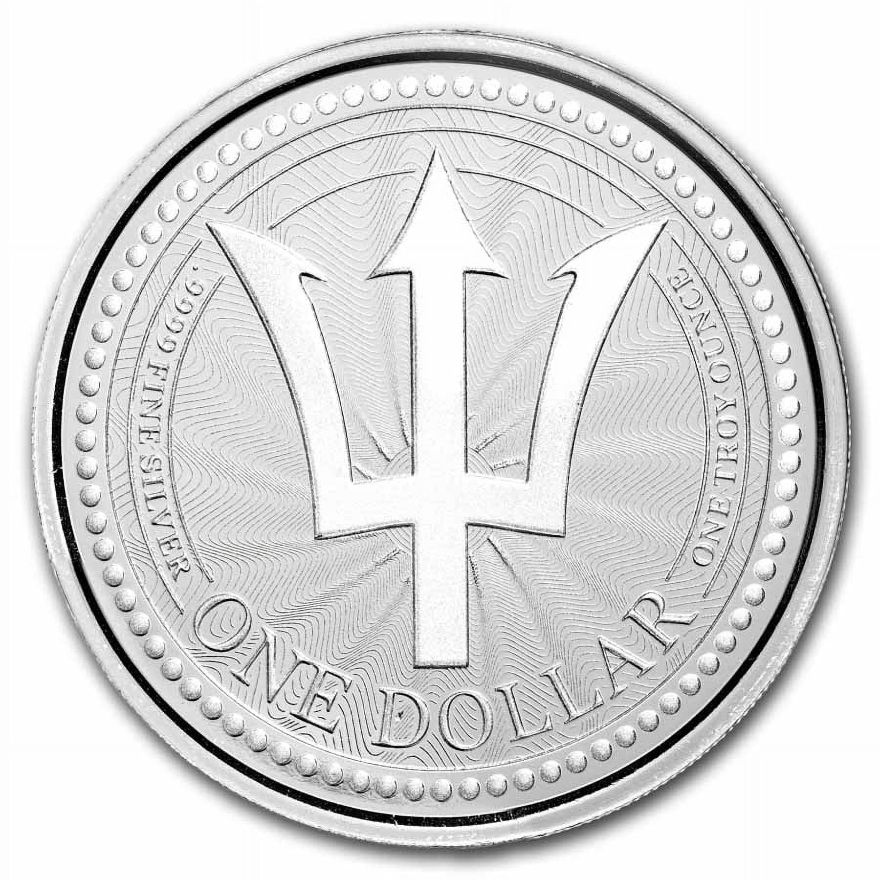 2023 Barbados 1 oz Silver Trident BU - Walmart.com