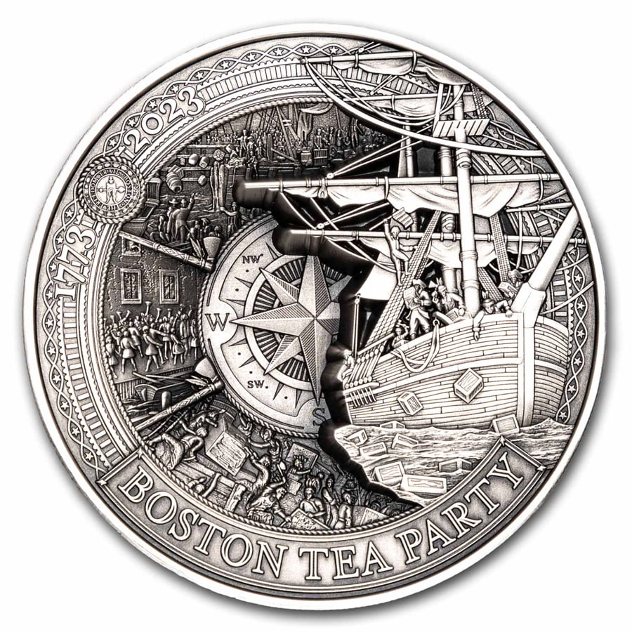 2023 Barbados 250 gram Silver Boston Tea Party 4-Layer Coin - Walmart.com