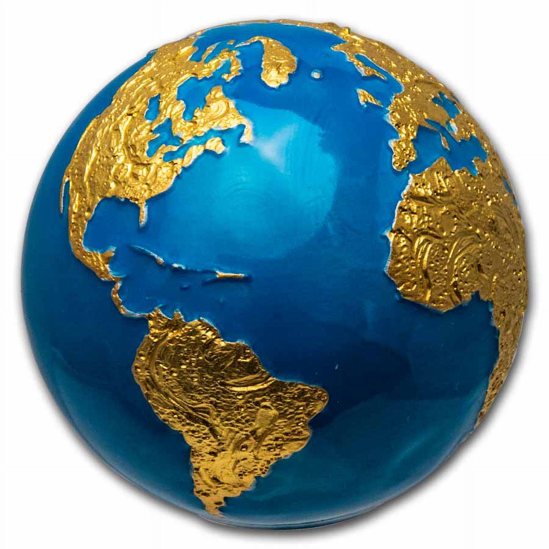 2023 Barbados 3 oz Silver Blue Marble: Glow in the Dark Earth II - Walmart.com