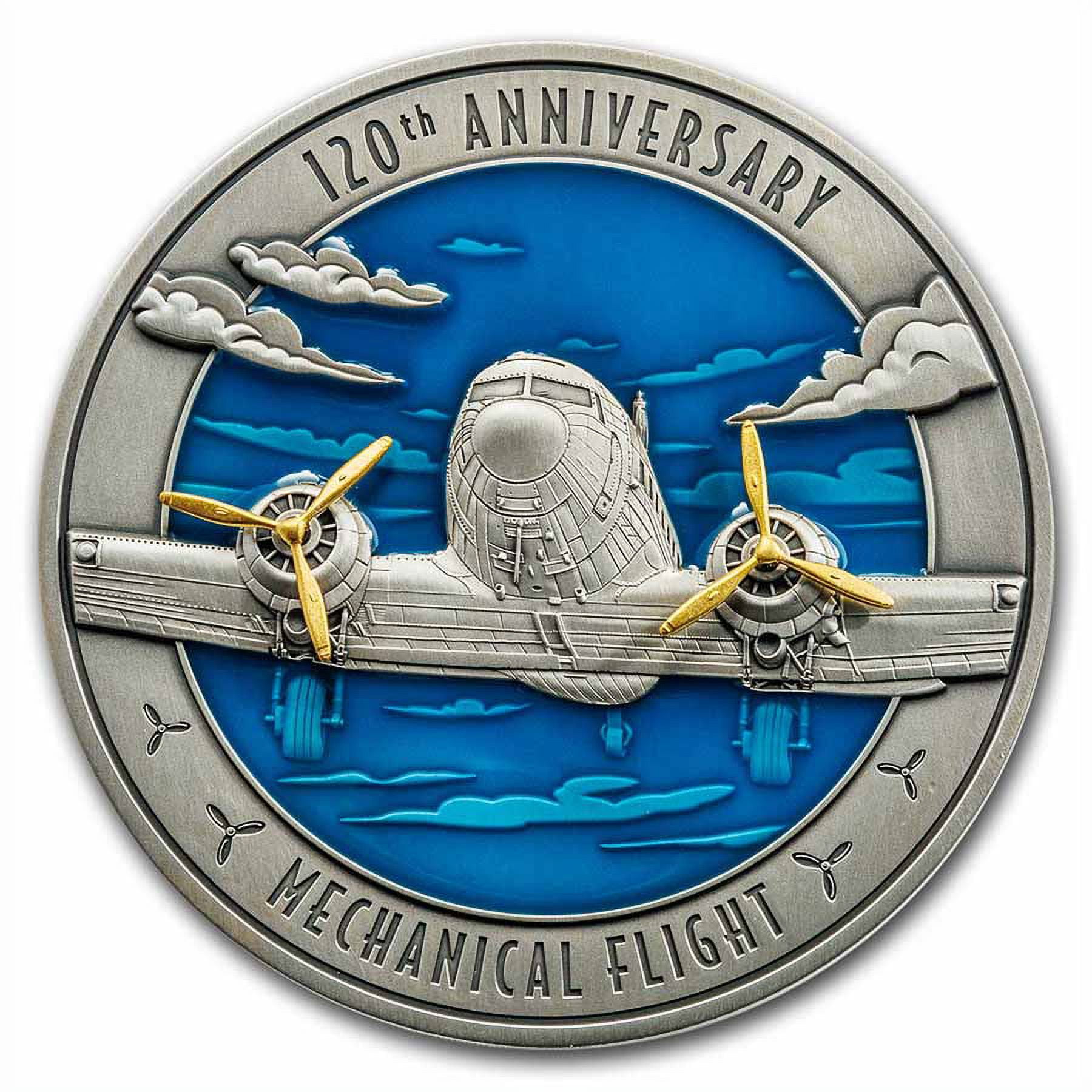 2023 Barbados 500 g Silver 120th Anniv First Mechanical Flight - Walmart.com