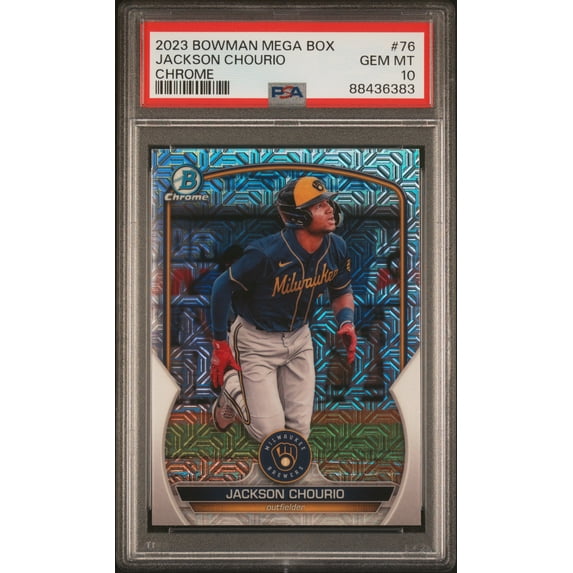 2023 Bowman Mega Box Chrome Jackson Chourio #76 PSA 10 - Walmart.com