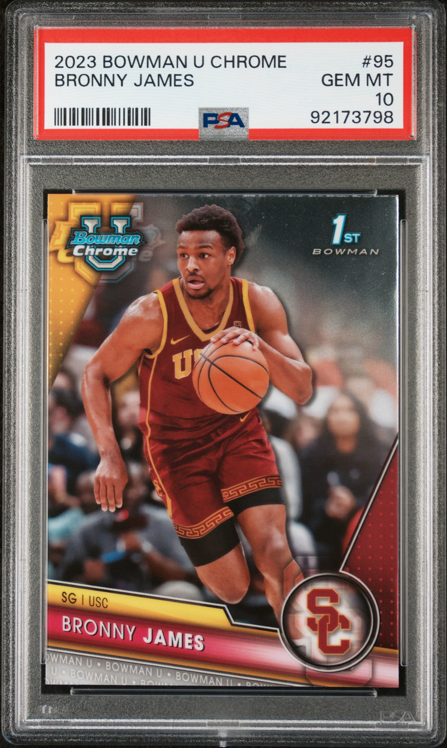 2023 Bowman University Chrome Bronny James Jr. #95 PSA 10 - Walmart.com