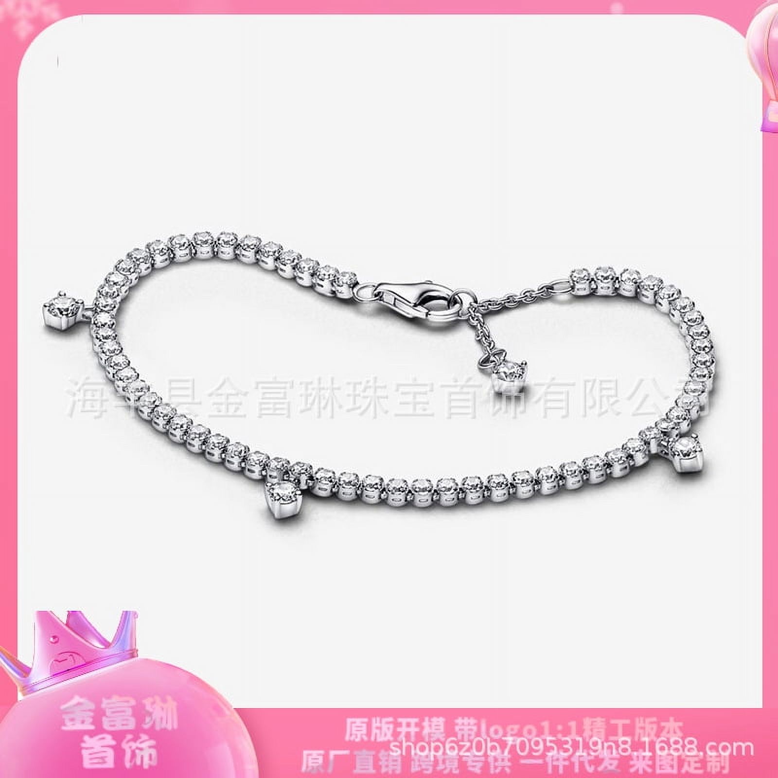2023 Bracelet Bronze S925 Thick Silver Plated Love Pentagram Fashion ...